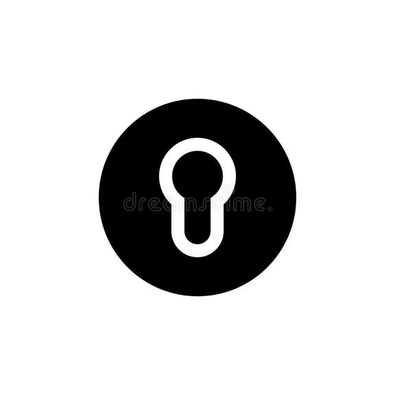 Antique Keyhole, Old Key Hole, Access Solid Flat Vector Icon Isolated ...