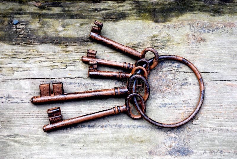 Antique keys stock photo. Image of clue, home, keyring - 2417322