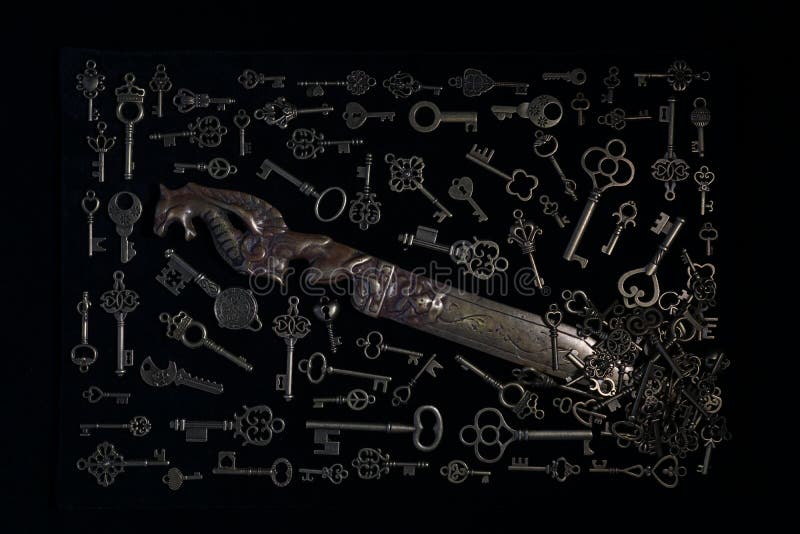 Antique Keys stock image. Image of still, abstract, locks - 201434205