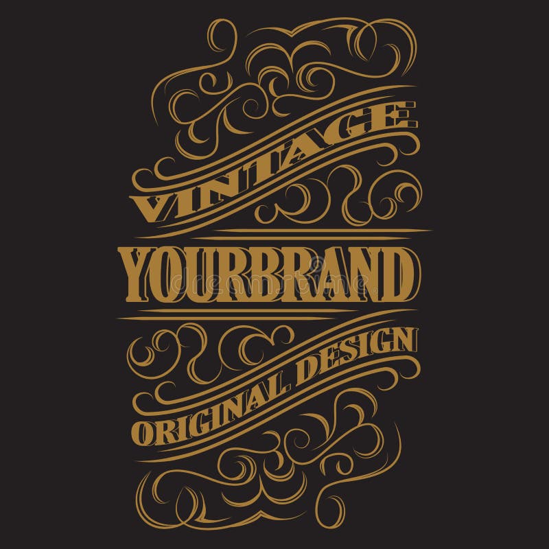 Antique Label, Vintage Frame Design, Retro Logo. Stock Vector ...