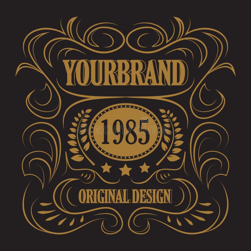 Antique Label, Vintage Frame Design, Retro Logo. Stock Vector ...