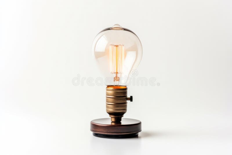 Antique Lamp on White Background. AI Generated Stock Illustration ...