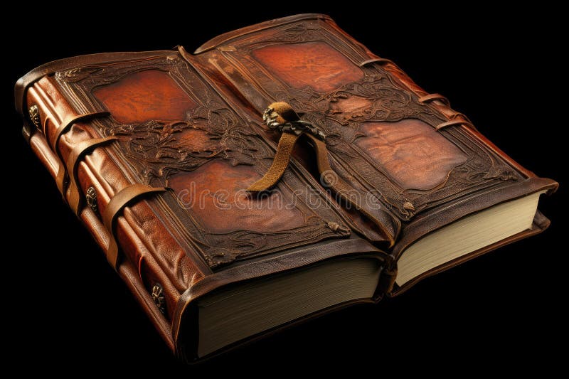 Antique leather book stock illustration. Illustration of cover - 289228292