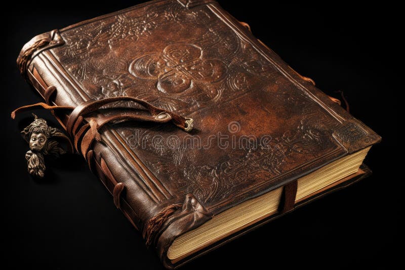 Antique leather book stock illustration. Illustration of design - 289228302