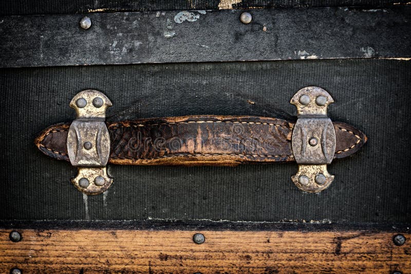 Antique Leather Handle stock image. Image of retro, case - 32977505