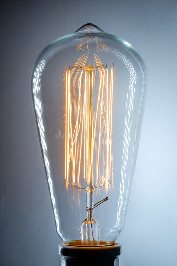 Antique Light Bulb stock photo. Image of array, lightbulb - 130648314