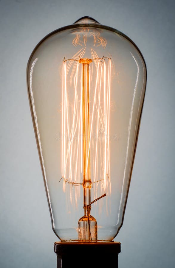 Antique Light Bulb stock photo. Image of bulb, original - 130648316