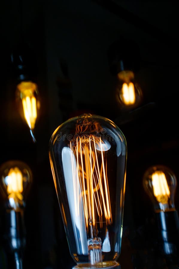 Antique Light Bulbs stock photo. Image of glowing, assortment - 130633878