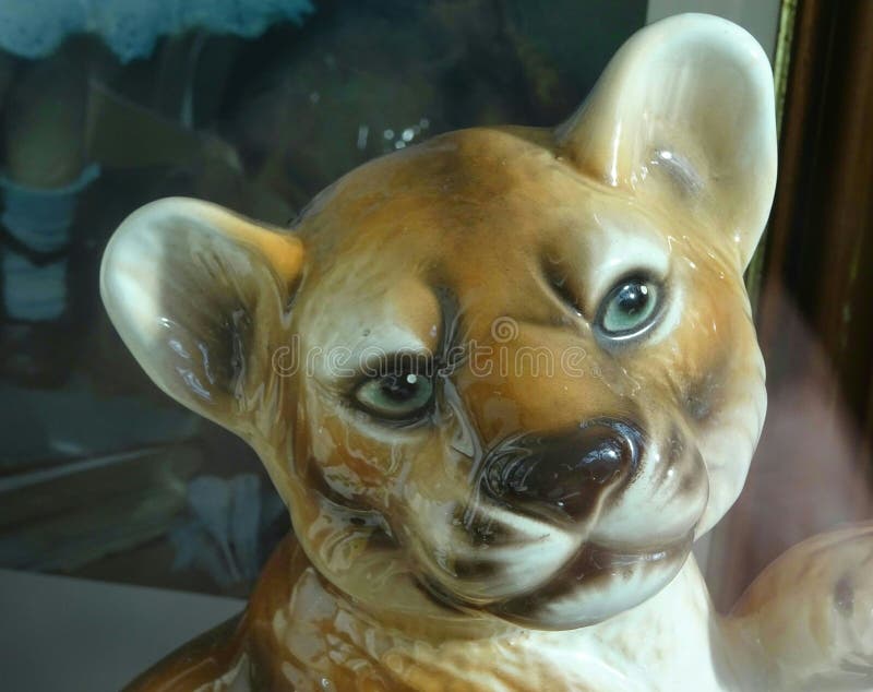 Antique Lion Cub stock image. Image of cubs, figures - 86449605