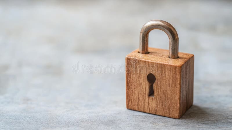 Antique Lock and Key, a Glimpse into Security History on Rustic Wooden ...