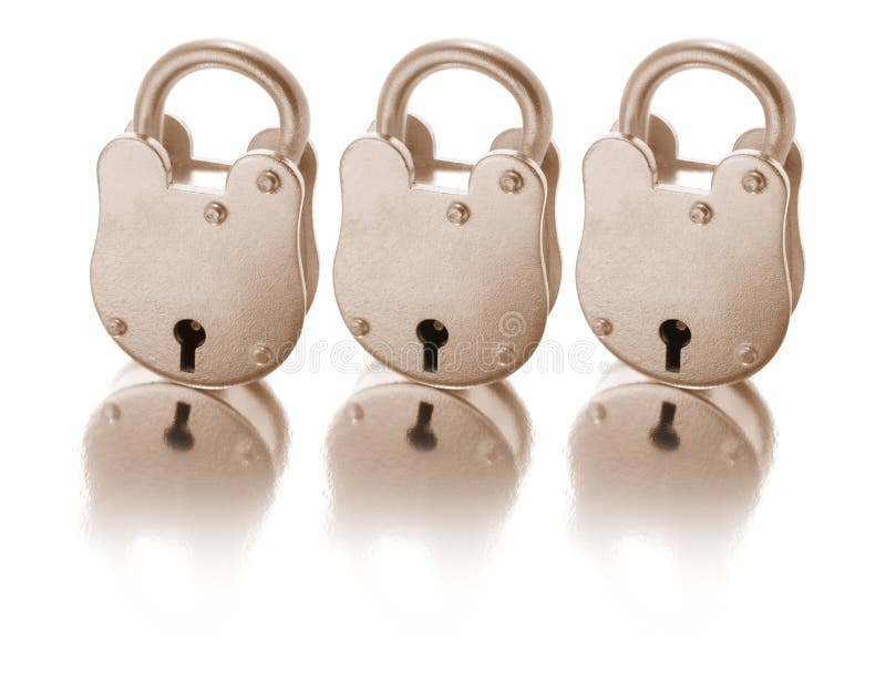 Antique Locks stock image. Image of still, security, isolated - 12074129