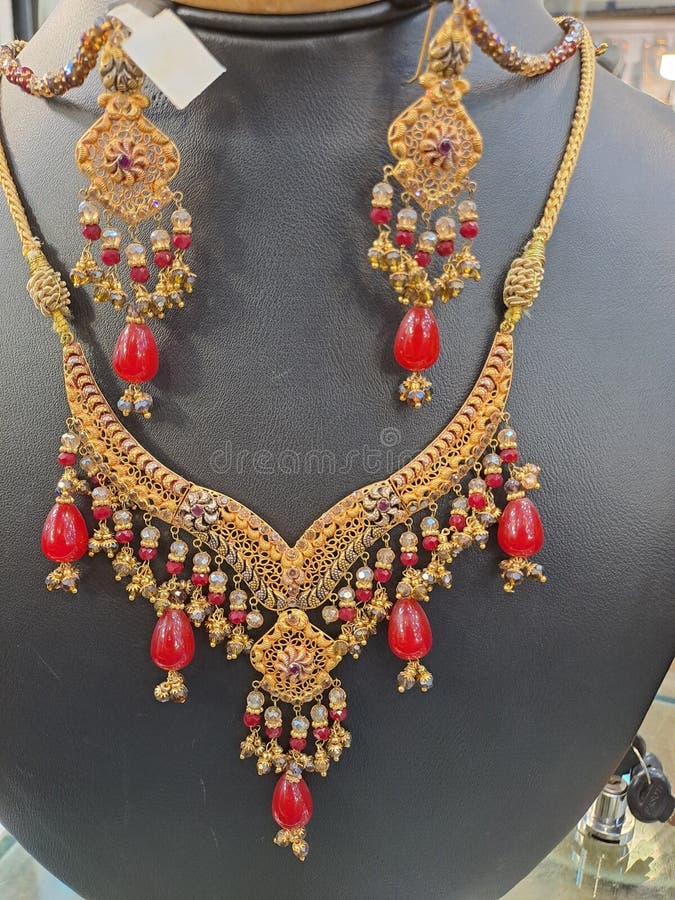 Antique Look Gold Jewellery Design Stock Image - Image of gold, design ...