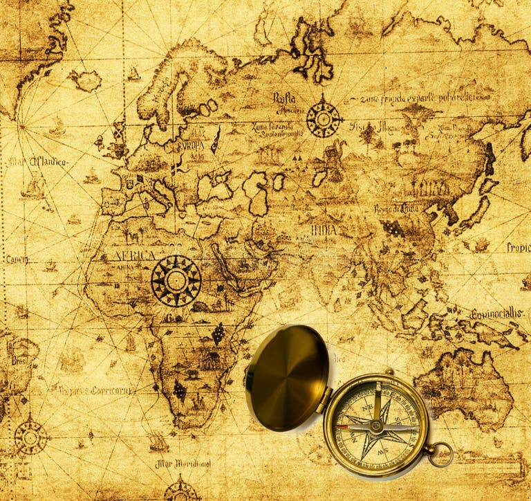 Faded Antique World Map Stock Illustrations – 776 Faded Antique World ...