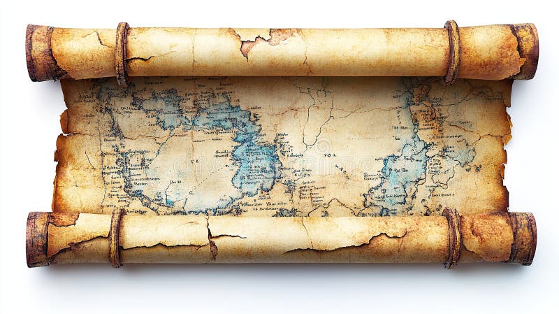 Aged Parchment Scroll Map Stock Illustrations – 2,386 Aged Parchment ...
