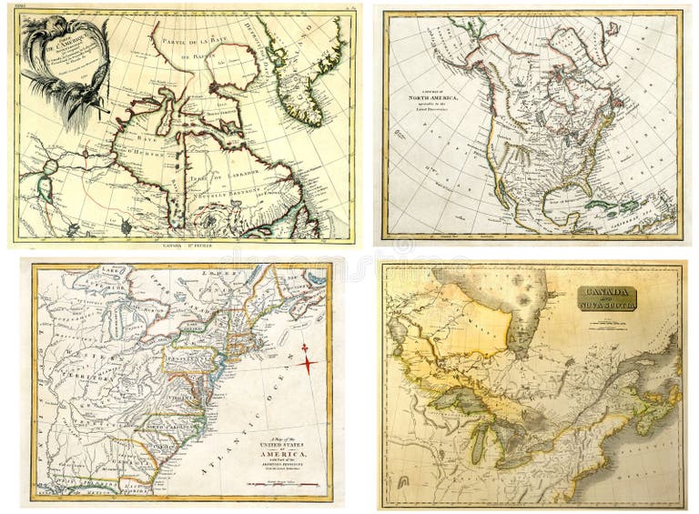 Antique Maps Collection stock photo. Image of american - 8361062
