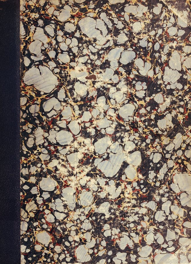 Marbled Antique Book End Paper Texture Stock Photo - Image of spot ...