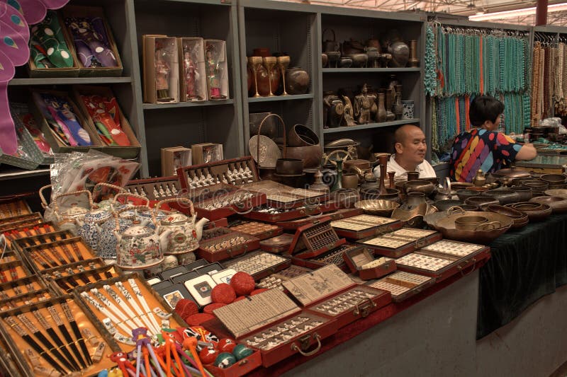 Antique Market, Beijing, China Editorial Stock Image - Image of market ...