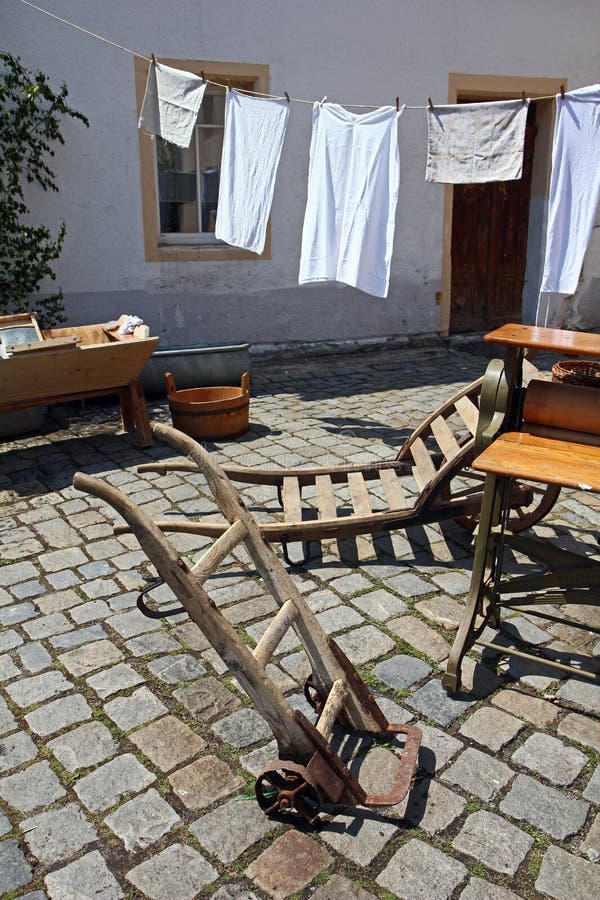 Antique market place stock image. Image of barrow, laundry - 19895057
