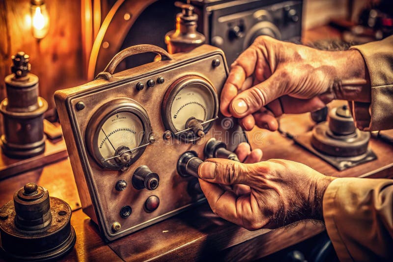 Antique Measurement Precisely Gauging AA Battery Voltage with a Vintage ...