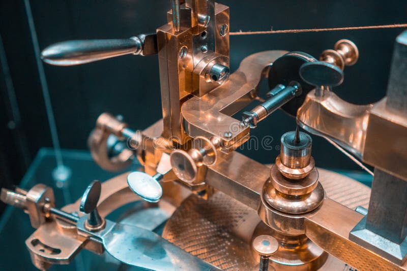 Antique Mechanism for Making Watch Movements Stock Photo - Image of ...