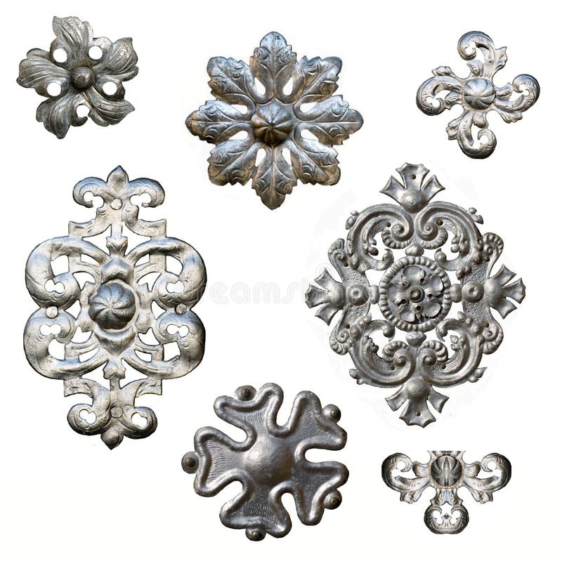 Antique metal decorations stock image. Image of baroque - 19203743