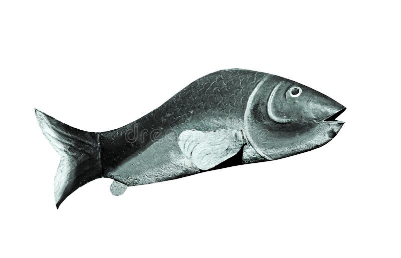 Antique metal fish stock photo. Image of iron, steel - 103019384