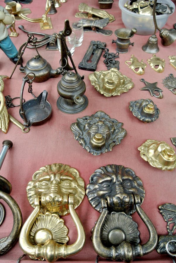 Antique metal handles stock image. Image of architecture - 88999247