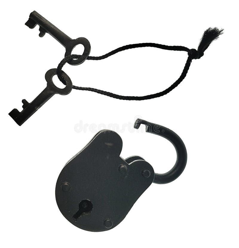 Vintage padlock and keys stock image. Image of vintage - 290635473