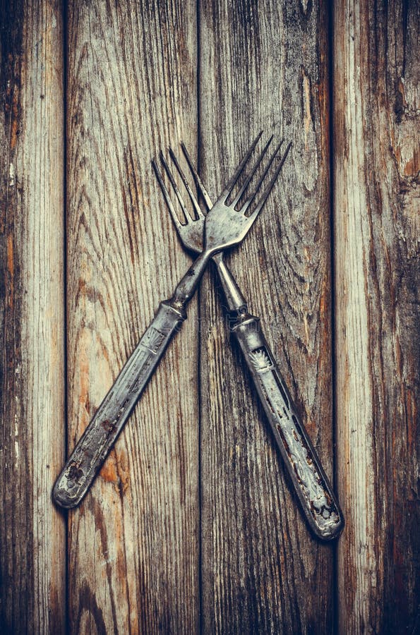 Antique Metal Rusty Fork on a White Background Stock Image - Image of ...