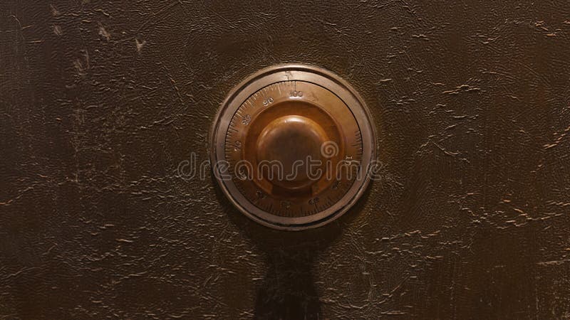 Antique Metal Safe with Combination Number Stock Image - Image of ...
