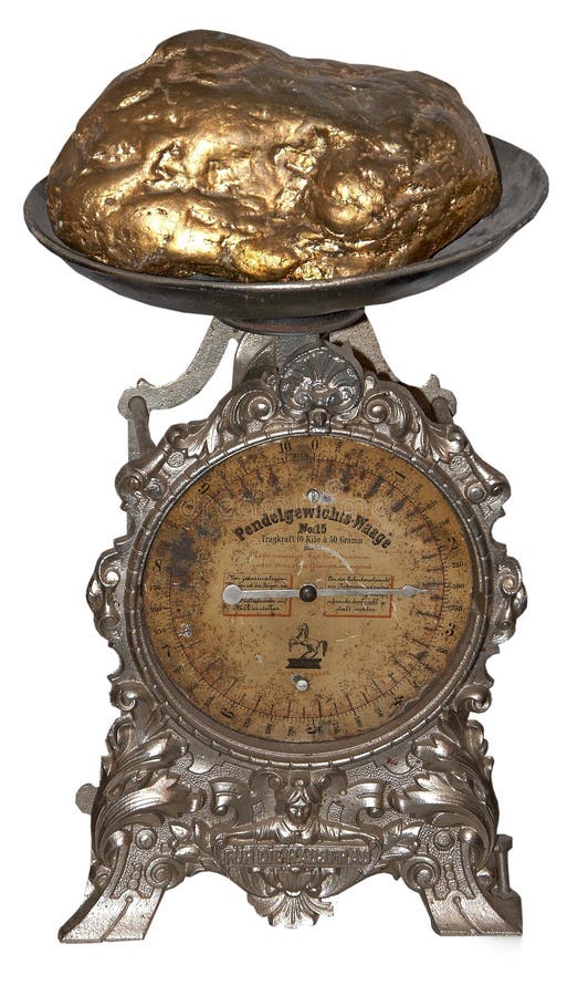 Antique metal table scales editorial stock photo. Image of elegant ...