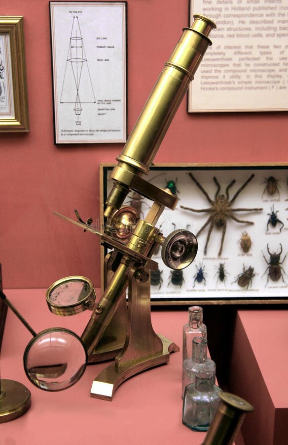 Antique microscope editorial image. Image of scientific - 7226330