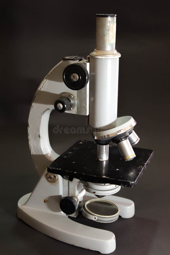 Antique microscope stock photo. Image of chemist, biohazard - 42015204