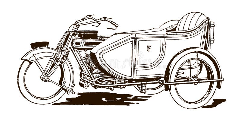 Motorbike Sidecar Stock Illustrations – 128 Motorbike Sidecar Stock ...