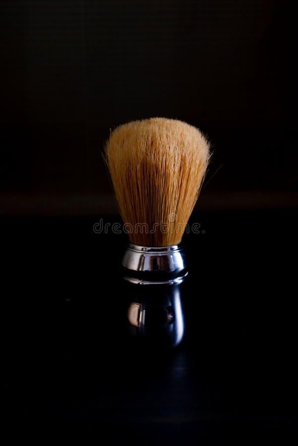 Antique Objects from the 50s Shaving Brush Stock Photo - Image of gold ...