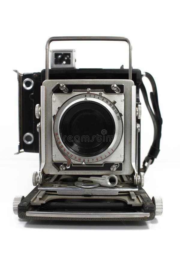 Antique Old photo Camera stock photo. Image of film, cable - 48208072