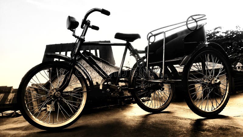 Nostalgia rickshaw old stock photo. Image of rickshaw - 347171016