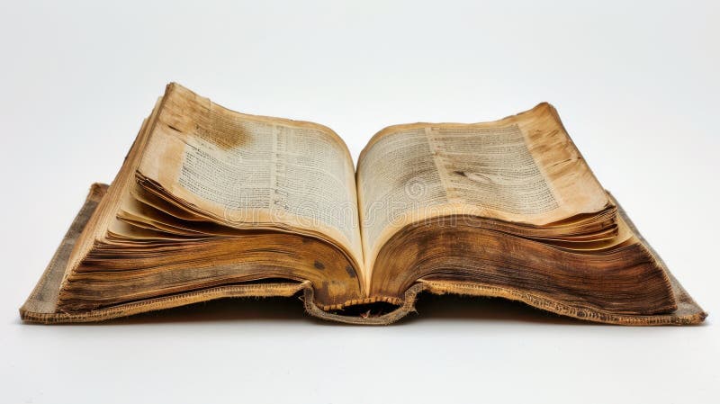 The Antique Open Book.AI Generated Image Stock Photo - Image of ...
