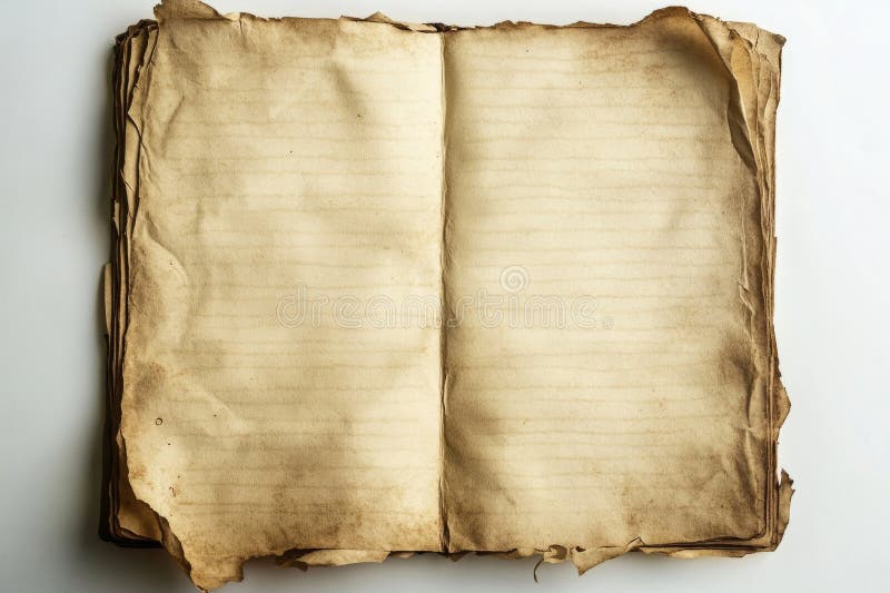 Antique Open Book Pages with Aged Texture Stock Illustration ...