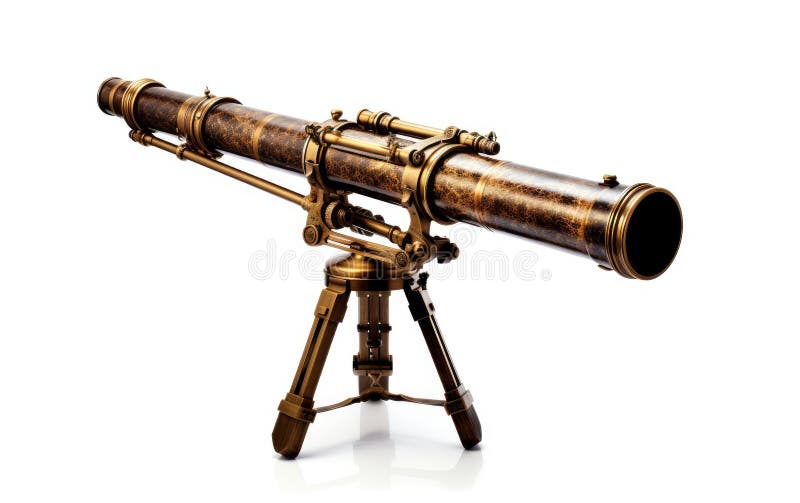 Antique Optical Device on White Background Stock Illustration ...