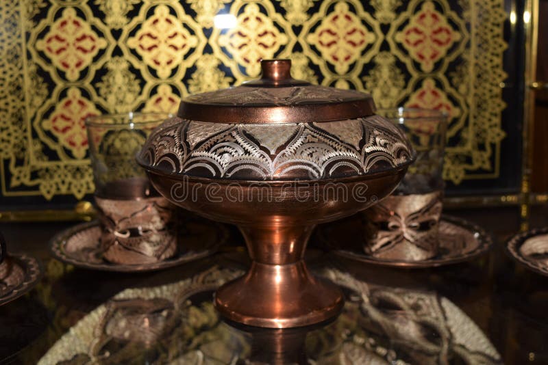 Antique Ottoman Style Tea Set Stock Photo - Image of goodstuff ...