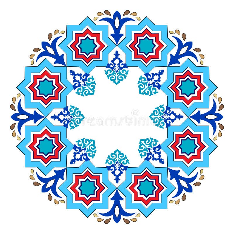 Antique Ottoman Turkish Pattern Vector Design Three Stock Vector ...