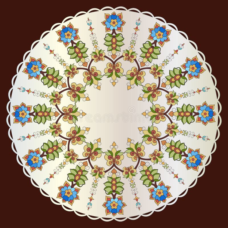 Artistic Ottoman Pattern Series Fifty Three Stock Vector - Illustration ...