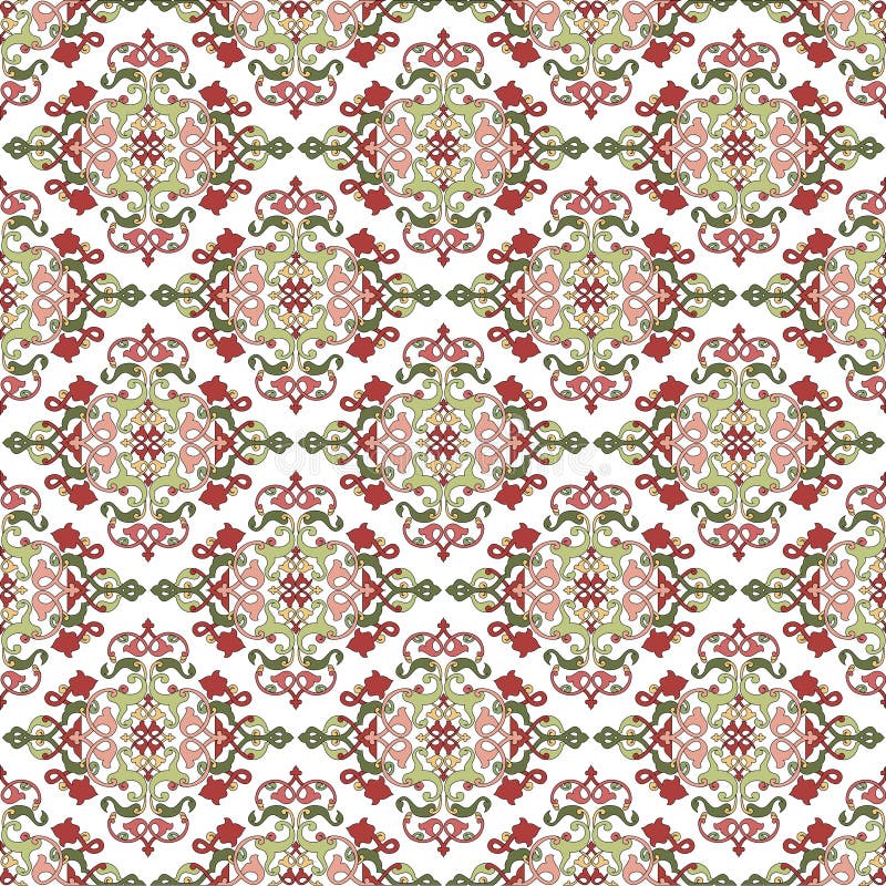 Antique Ottoman Turkish Pattern Vector Design Fourty Seven Stock Vector ...