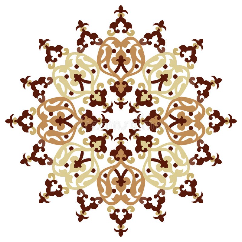 Antique Ottoman Turkish Pattern Vector Design One Stock Vector ...