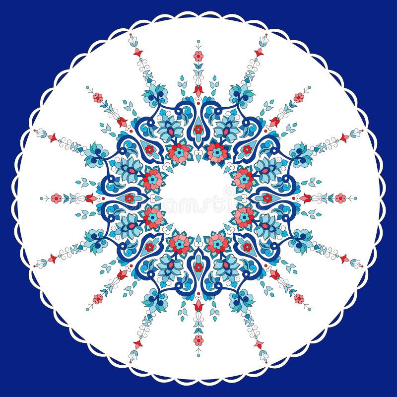 Antique Ottoman Turkish Pattern Vector Design Seventy Eight Stock ...