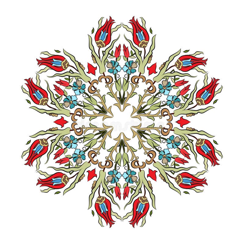 Antique Ottoman Turkish Pattern Vector Design Ten Stock Vector ...