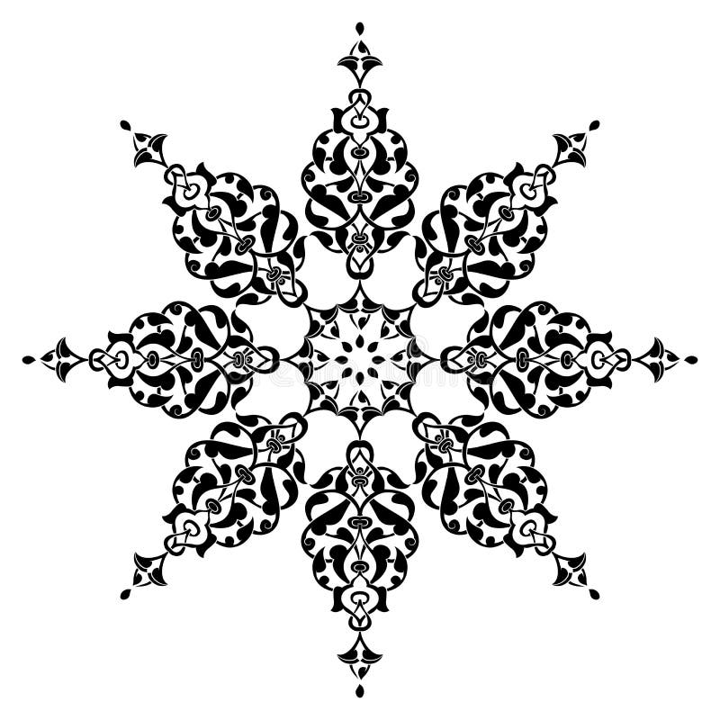 Antique Ottoman Turkish Vector Design Nine Stock Vector - Illustration ...