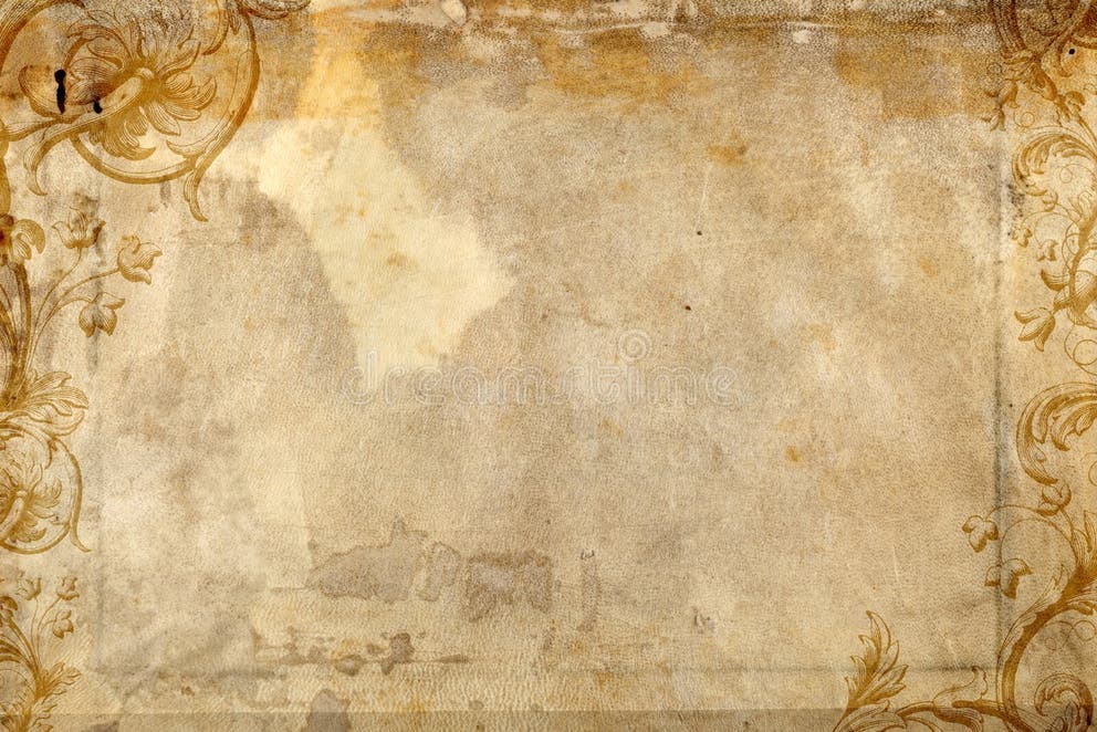 Antique Paper Featuring Flourish Design Stock Image - Image of ...