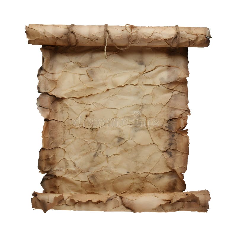 Antique Paper Piece on Transparent Background - Ai Generated Stock ...